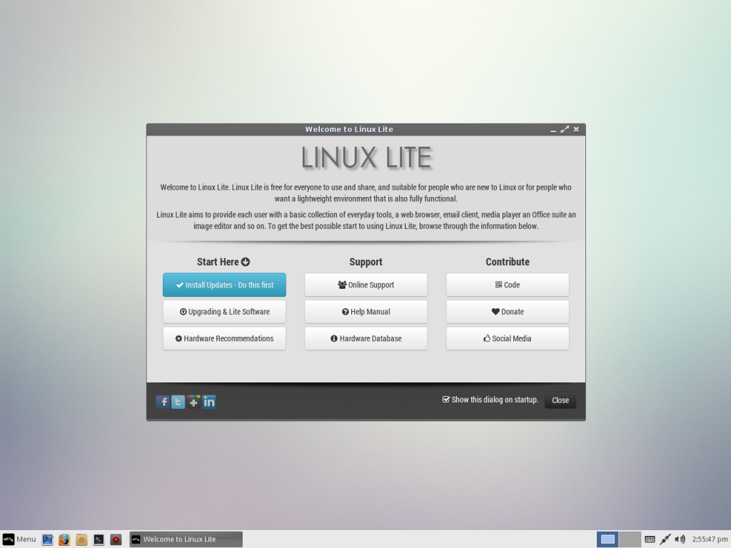 Linux Lite 2.6 incluye un nuevo centro de control - DPLinux